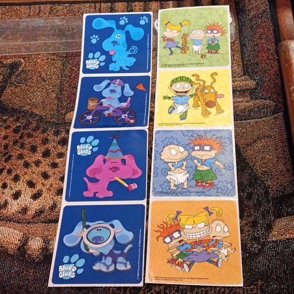 Other | 1999 Blues Clues Rugrats Stickers | Poshmark